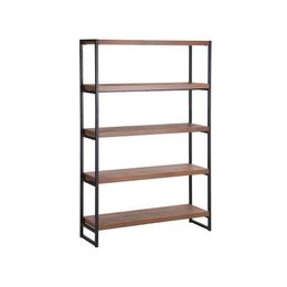 Beliani B&uuml;cherregal TIFTON in Braun/Schwarz - (W) 100 x (H) 155 x (L) 30 cm | Gr.: onesize