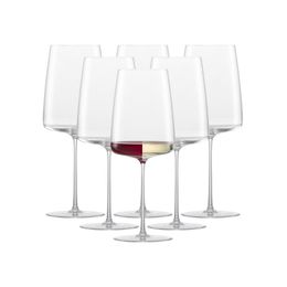 Zwiesel Glas 6er Set Weingl&auml;ser fruchtig & fein Simplify 555 ml in transparent | Gr.: onesize
