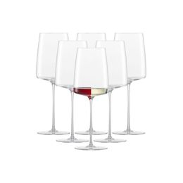Zwiesel Glas 6er Set Weingl&auml;ser leicht & frisch Simplify 382 ml in transparent | Gr.: onesize