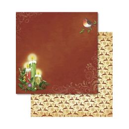 Buntpapierfabrik Ludwig B&auml;hr Scrapbook Paper Premium Glitter 30,5x30,5cm Packung mit 25 Blatt ... | Gr.: onesize