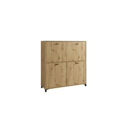ByLiving Sekret&auml;r MONTANA in Artisan Eiche (Eiche-Optik) - B 120, H 127, T 40 cm | Gr.: onesize