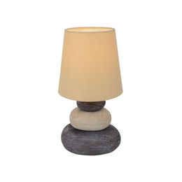 N&auml;ve n&auml;ve Tischleuchte "STONEY" in natur - (L)16 cm x (B)16 cm x (H)31 cm | Gr.: onesize