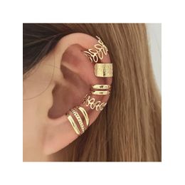 XCOAST Ohrring-Set 11-teiliges Ohr-Cuffs Set Gold &ndash; Clip-Ohrringe | Gr.: onesize