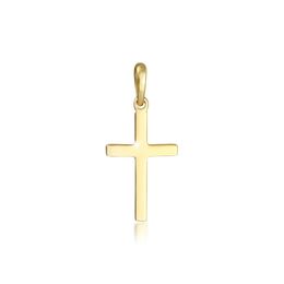 Elli Anh&auml;nger 925 Sterling Silber Kreuz in Gold | Gr.: onesize