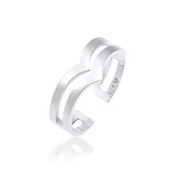 Elli Ring 925 Sterling Silber Geo in Silber | Gr.: onesize