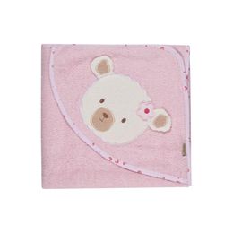 Sterntaler Motiv-Kapuzenbadetuch B&Auml;R Betty in hellrosa | Gr.: onesize