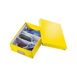 Leitz Organisationsbox Click & Store Wow Klein Graukarton gelb | Gr.: onesize