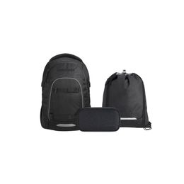 Coocazoo Schulrucksack-Set MATE "Black Coal" 3-tlg. in Schwarz | Gr.: onesize
