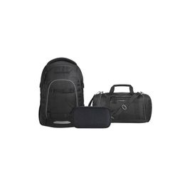 Coocazoo Schulrucksack-Set MATE "Black Coal" 3-tlg. in Schwarz | Gr.: onesize