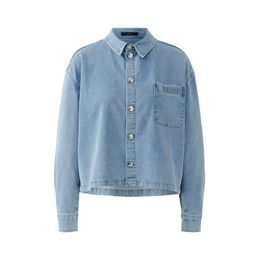 Oui Bluse in blue denim | Gr.: 42