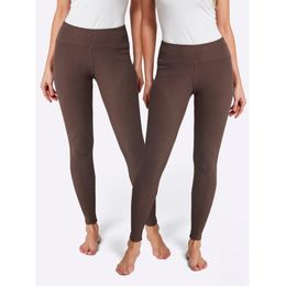 WITT WEIDEN Leggings in schoko | Gr.: 36-38