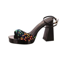 Buffalo Sandalette Liza Disco in Schwarz | Gr.: 38