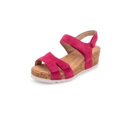 vitaform Veloursleder Sandaletten in fuchsia | Gr.: 38