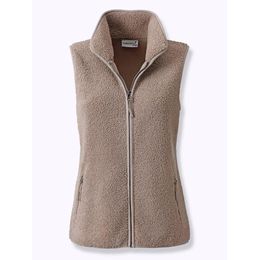 WITT WEIDEN Fleece-Weste in taupe | Gr.: 38