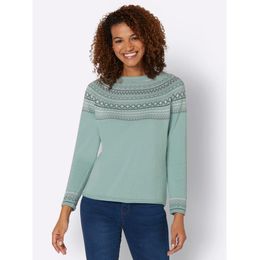 WITT WEIDEN Pullover in mint-gemustert | Gr.: 40
