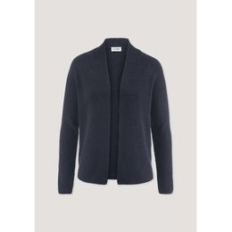 hessnatur Strick Jacke Regular aus reiner Bio-Baumwolle in marine | Gr.: XS