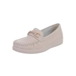 Ital-Design Halbschuh in Grau und Braun | Gr.: 36