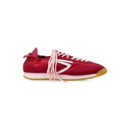 Puraai Low-Top Sneaker - Panther Vegan Lace-Up Sneakers With Double Lace Sy - Gr. 38 (EU) - in Rot - f&uuml;r Damen