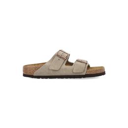Birkenstock Loafer - Arizona Suede Flat Sandals In Taupe - Gr. 44 (EU) - in Braun - f&uuml;r Damen