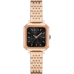 Quarzuhr Armani Exchange, gold (ros&eacute;goldfarben), Armbanduhren, Damen, Quarzuhr, Armbanduhr, Damenuhr, Edelstahlarmband, analog