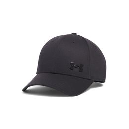 Baseball Cap Under Armour "M ESSENTIAL LOW METAL ADJ", Herren, schwarz,, silber, Obermaterial: 100% Baumwolle, Caps, aus Baumwolle, mit verstellbarem Verschluss