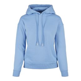 Hoodie Urban Classics "Urban Classics Damen Ladies Hoody", Damen, Gr. XS, clearwater, 63% Baumwolle, 37% Polyester, unifarben, Sweatshirts Hoodie