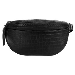 G&uuml;rteltasche Betty Barclay, Damen, Gr. B/H/T: 24cm x 13cm x 7cm onesize, schwarz, Leder, Reptilienpr&auml;gung, Taschen G&uuml;rteltasche, echt Leder