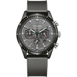 Chronograph Citizen, schwarz, Armbanduhren, Herren, Chronograph, Armbanduhr, Solar, Herrenuhr, analog, Datum, Stoppfunktion, Eco-Drive