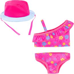 Puppenkleidung BAYER "Bikini 38-42 cm", pink (pink, blau), Puppenkleidung, Kinder