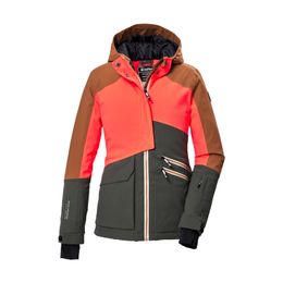 Skijacke Killtec "KSW 405 GRLS SKI JCKT", M&auml;dchen, Gr. 128, gr&uuml;n (moosgr&uuml;n), Oberstoff: 100% Polyester, Futter: 100% Polyester, Wattierung: 100% Polyester, Jacken Skijacke