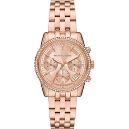 Chronograph Michael Kors "BRYANT", gold (ros&eacute;goldfarben), Armbanduhren, Damen, Chronograph, Quarzuhr, Armbanduhr, Damenuhr, Edelstahlarmband, analog, Tag