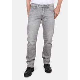 5-Pocket-Jeans HERO by John Medoox "Denver Fashion Regular Straight Stretch Jeans", Herren, Gr. 38, L&auml;nge 36, grau (lightgrau denim), Denim/Jeans, 98% Baumwolle, 2% Elasthan, straight fit lang, Jeans 5-Pocket-Jeans, Straight Fit Casual Clean Wash Denim Jeans f&uuml;r Herren