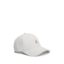 Baseball Cap Tommy Hilfiger "ELEVATED CHIC CAP", Damen, ecru, Web, Baumwolle, Caps, Mit festem Schirm