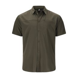 Outdoorhemd WHISTLER "Jeromy", Herren, Gr. M, US-Gr&ouml;&szlig;en, olivgr&uuml;n, 90% Polyester, 10% Elasthan, unifarben, normal, ohne Ausschnitt, Hemden, mit innovativer QUICK DRY-Technologie