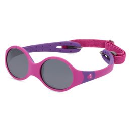 Julbo LOOP J533 | Kinder-Sonnenbrille | Fassung: Vollrand, Oval, Kunststoff, Violett Pink | Glasfarbe: Grau Spiegel Silber