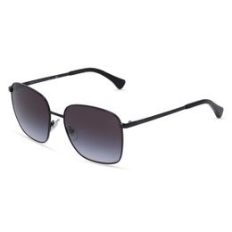 Ralph Lauren Ralph RA4136 | Damen-Sonnenbrille | Fassung: Vollrand, Quadratisch, Metall, Schwarz | Glasfarbe: Grau
