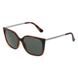 Vogue eyewear VO5353S | Damen-Sonnenbrille | Fassung: Vollrand, Quadratisch, Kunststoff, Havanna | Glasfarbe: G15