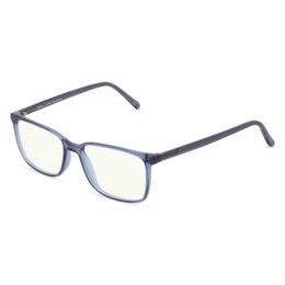 Blaulichtfilterbrille Fielmann JIL 006 BL | Herren | Fassung: Quadratisch Blau Transparent