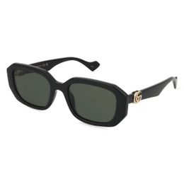 Gucci GG1535S | Unisex-Sonnenbrille | Fassung: Vollrand, Quadratisch, Acetat Spritzguss, Schwarz | Glasfarbe: Grau
