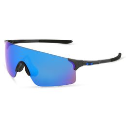Oakley OO9454 EVZERO BLADES | Herren-Sonnenbrille | Fassung: Randlos, Monoscheibe, Kunststoff, Schwarz | Glasfarbe: Blau