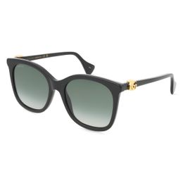 Gucci GG 1071 S | Damen-Sonnenbrille | Fassung: Vollrand, Quadratisch, Acetat, Schwarz | Glasfarbe: Grau