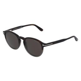 Tom Ford FT0834 DANTE | Unisex-Sonnenbrille | Fassung: Vollrand, Rund, Acetat, Havanna Dunkel | Glasfarbe: Grau