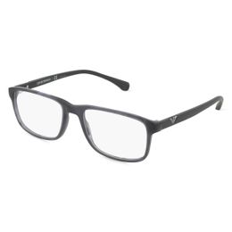 Emporio Armani EA3098 Brille Herren | Fassung: Vollrand, Quadratisch, Blau Matt