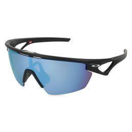 Oakley OO9403 SPHAERA | Unisex-Sonnenbrille | Fassung: Halbrand, Quadratisch, Kunststoff, Schwarz Matt | Glasfarbe: Blau