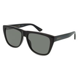 Gucci GG 1345 S | Herren-Sonnenbrille | Fassung: Vollrand, Quadratisch, Kunststoff, Schwarz | Glasfarbe: Grau