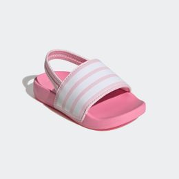 Badesandale adidas Sportswear "ESTRAP KIDS ADILETTE", Kinder, Gr. 23, pink (clear pink, cloud wei&szlig;, bliss pink), Synthetik, Textil, Schuhe, Badelatschen f&uuml;r Kinder