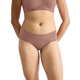 Hipster Sloggi "ZERO Feel 2.0 Hipster", Damen, Gr. L, braun (cacao), Single Jersey, Obermaterial: 76% Polyamid, 24% Elasthan, Unterhosen, nahtlos und unsichtbar