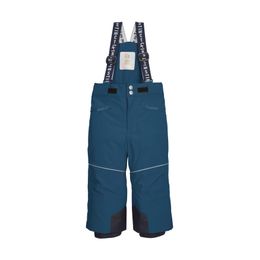 Skihose "FISW 48 MNS SKI PNTS", M&auml;dchen, Gr. 86/92, Normalgr&ouml;&szlig;en, blau (dunkelpetrol), Obermaterial: 100% Polyester;Futter: 100% Polyester;F&uuml;llung: 100% Polyester, FIRST INSTINCT BY Killtec, Hosen Skihose, Wasser- und winddichte Schneehose mit Grow-Up-Funktion und PFAs-frei