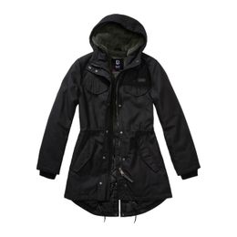 Parka Brandit "Brandit Damen Ladies Marsh Lake Parka", Damen, Gr. 4XL, schwarz, 80% Polyester, 20% Baumwolle, unifarben, normal, ohne Ausschnitt, Jacken Parka
