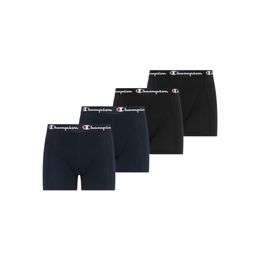 Boxershorts Champion "4 pk Boxer", Herren, Gr. XL, 4 Stk., nny, nny, nbk, nbk, ns, Obermaterial: 95% Baumwolle, 5% Elasthan, Unterhosen, sportlicher Stil, f&uuml;r Sportmode und aktive Freizeit